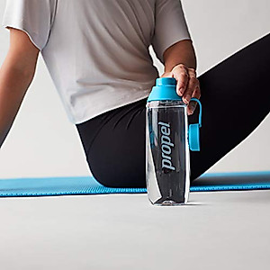 Propel 20oz Reusable Bottle, BPA Free, Impact Resistant, On-The-Go Strap, Dishwasher Safe, White