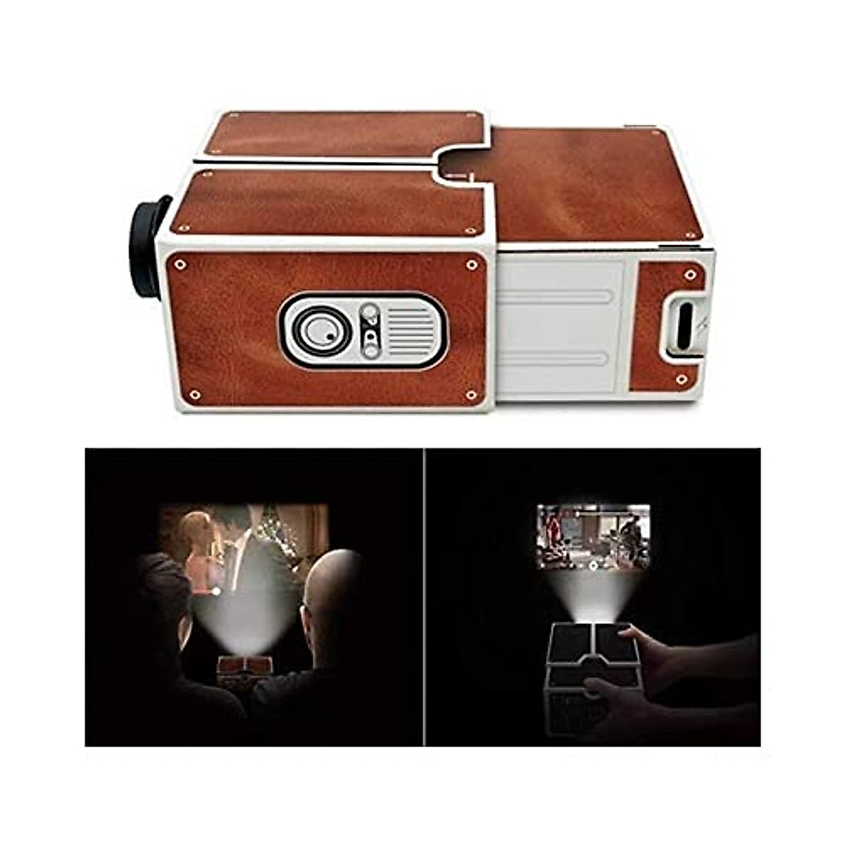 MMWW Smartphone Projector Create a Small Home Theater Portable Video Projectors for Outdoor Movie Business PowerPoint Presentations