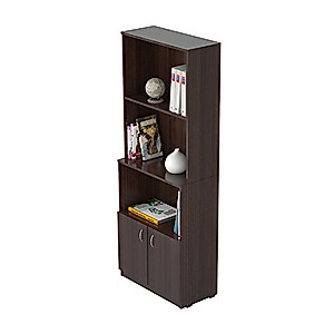 Inval Cabinet Bookcase, Espresso-Wengue