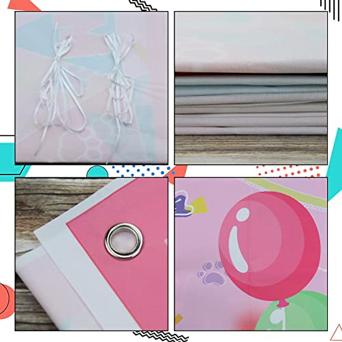 Cat Party Decoration Supplies - Cat Happy Birthday Backdrop Kitten Photography Background Cat Party Photo Backdrop for Pets, Cat Lover, Kids Cat Theme Birthday Party