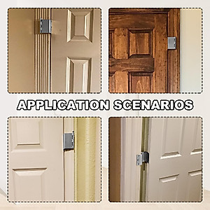 Handicap Expandable Door Hinges, Offset Door Hinges - 2 Swing Hinge in Satin Chrome