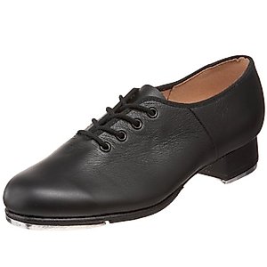 Bloch womens Bloch Women's Jazz Tap Full-sole Leather Tap dance shoes, Black, 9.5 US