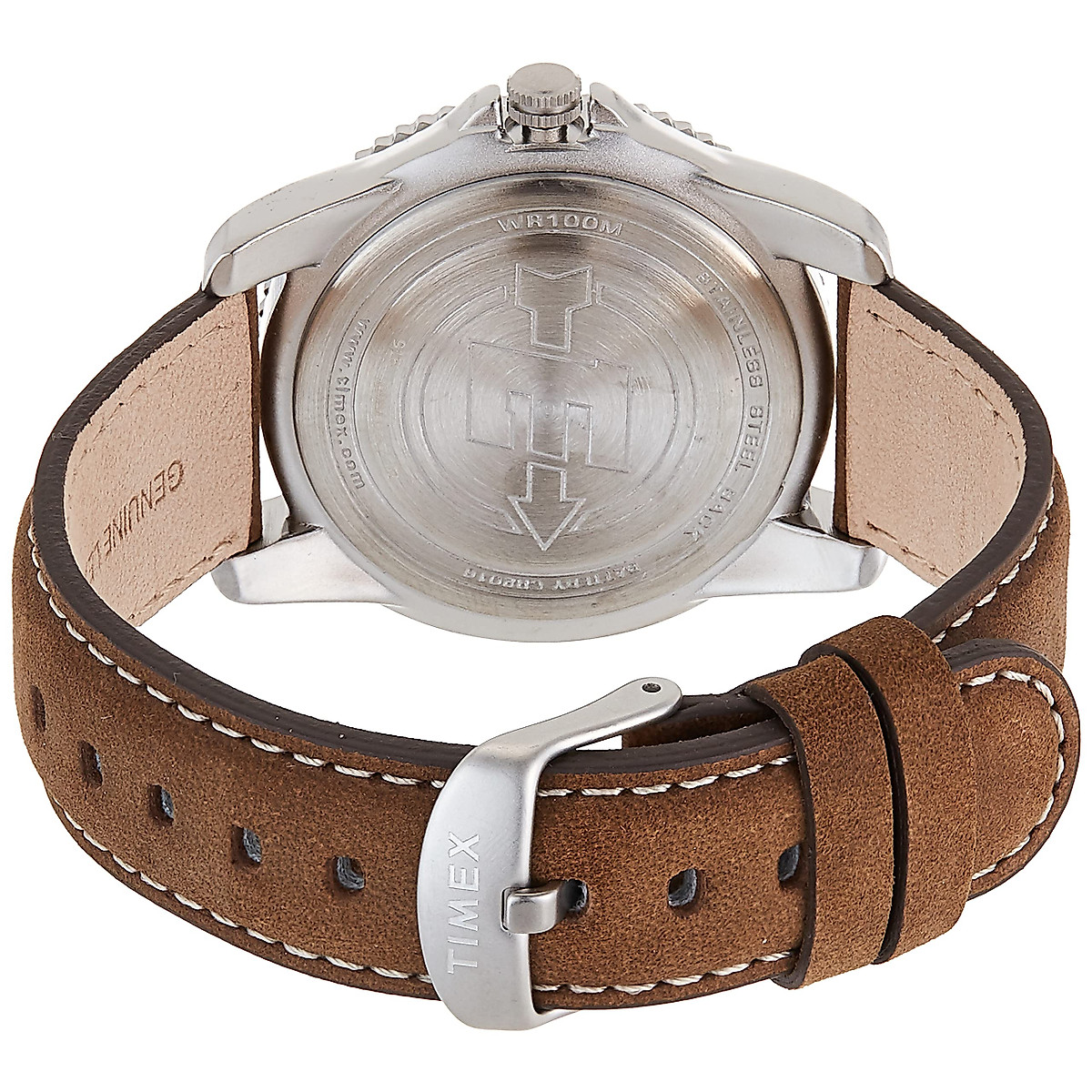 Timex Men's T46681 Expedition Traditional Brown Leather Strap Watch