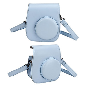 Qinlorgo Camera Bag, Skin Friendly High Load Bearing Camera Case Antiscratch with Photos Frames for Mini 12 (Blue)