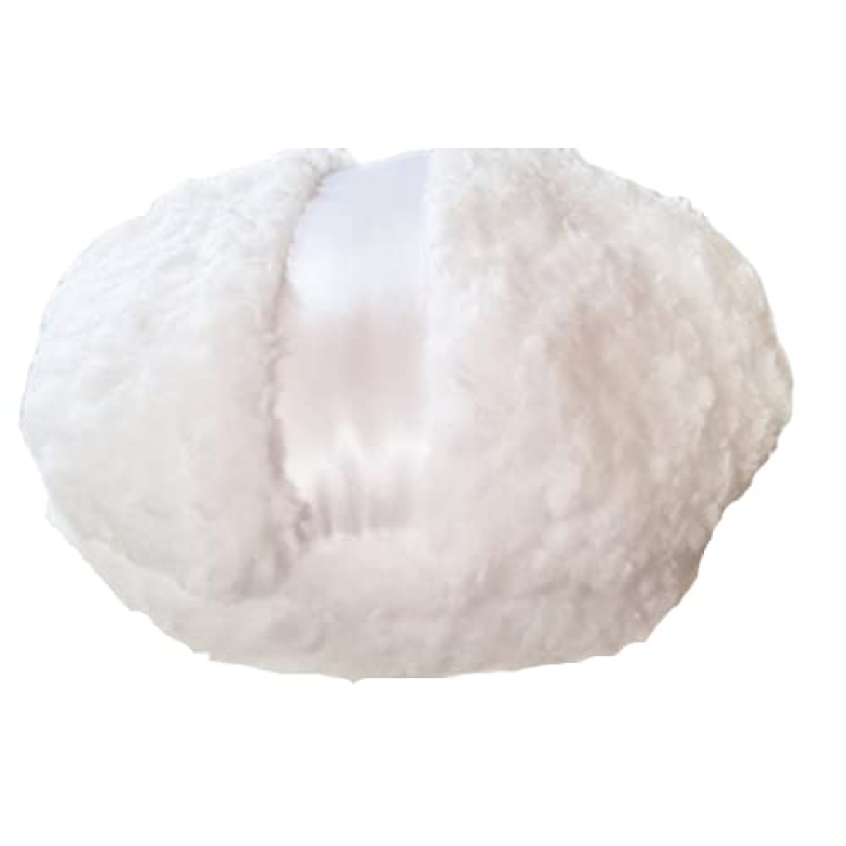 Jumbo Polar Bear Fluffy Fleece Powder Puff for Dusting Powder Large 6 Inch Diameter