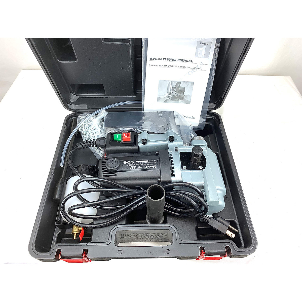 TYP-28A Mag Drill BLUEROCK Tools MINI Magnetic Drill Typhoon Small Mag Annular