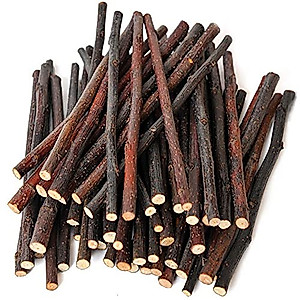 SunGrow Apple Sticks, 200g (7 oz) Wood Chew Sticks for Rabbits, Chinchillas, Bunny, Hamster, Squirrel, Guinea Pigs, 6" Small Animals Molar Pet Chew Toys Treat Sticks for Teeth Grinding, 40 Per Pack