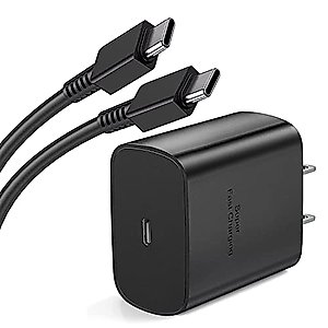 45W USB C Super Fast Charger, Samsung Charger Type C Wall Power Block for Samsung Galaxy S23 Ultra/S23 Plus/S22 Ultra/S22+/Note 10+/Note 20/S20/S21, Tab S7/S7+/S8/S8+/S8, with 6FT Fast Charging Cable