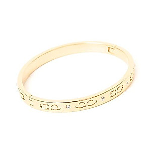 COACH Kissing C HINGED Bangle - Gold