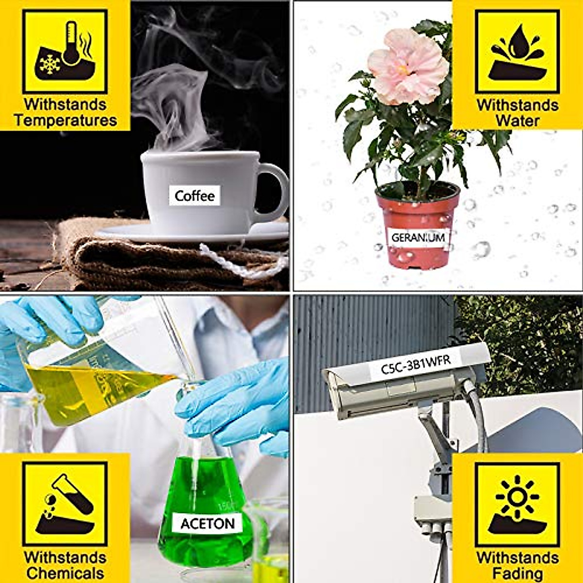 GREENCYCLE Compatible for Brother M231 M-K231 MK231 M-231 Standard Label Tape 1/2" x 26.2ft (12mm x 8m) for PT-45M PT-90 PT-70BM PT-70 PT-M95 PT-65 PT-85 Labeling Maker (Black on White,2 Pack)