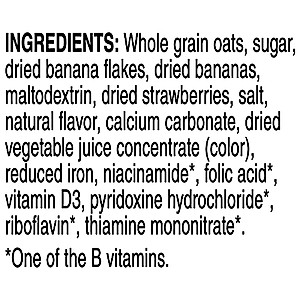 Quaker Kids Instant Oatmeal, Strawberry Banana, 6 Packets (Packaging May Vary)