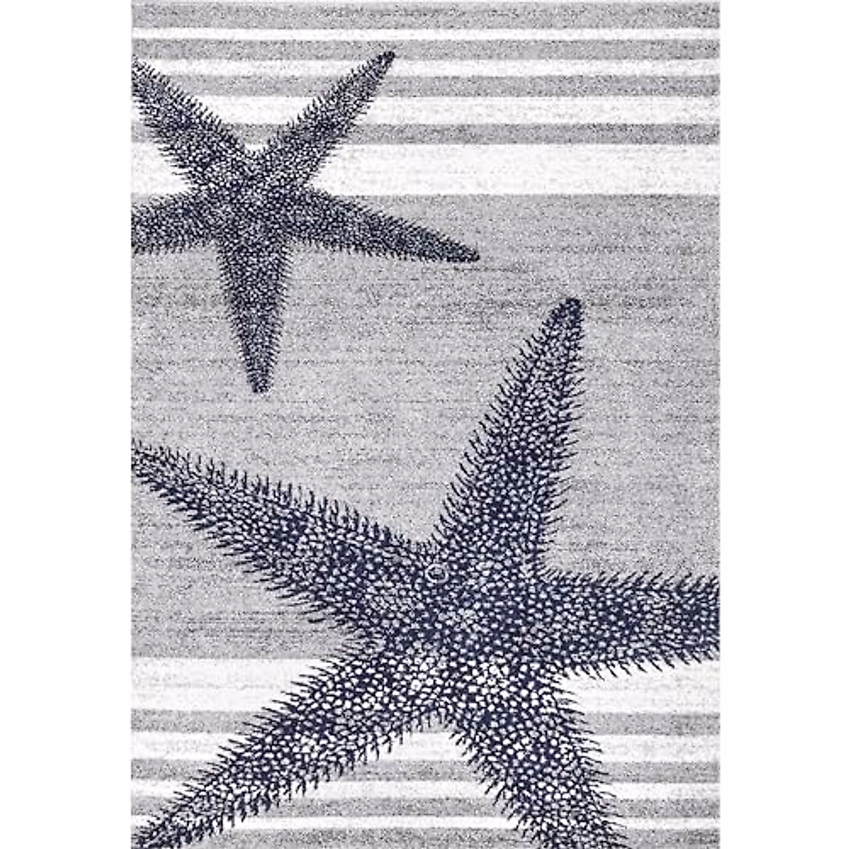 nuLOOM Thomas Paul Starfish and Striped Area Rug, 5x8, Grey