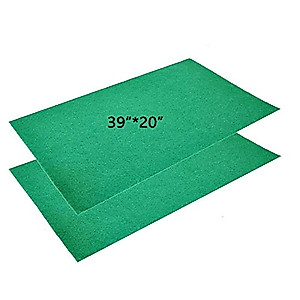 Tfwadmx 39" X 20" Reptile Carpet Mat Substrate Liner Bedding Reptile Supplies for Terrarium Lizards Snakes Bearded Dragon Gecko Chamelon Turtles Iguana (2 Pack)