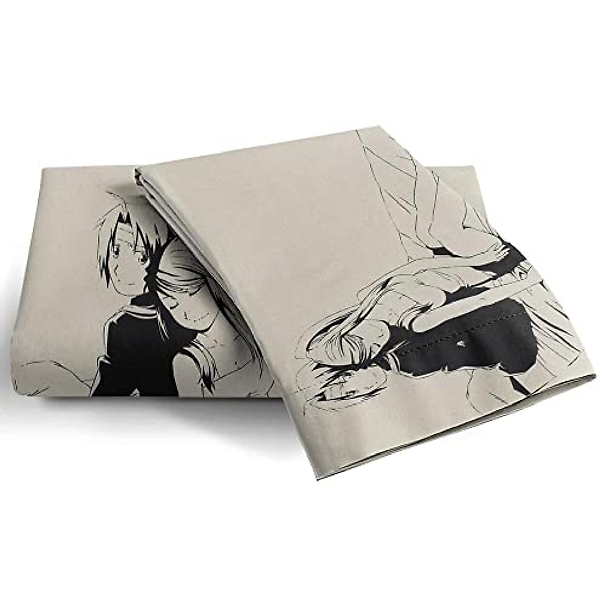 AKARDO Alchemist Anime Edward Duvet Covers Soft Microfiber Washed Duvet Cover Set 3 Pieces with Zipper Closure,Beding Set (19,Full (79"x90"))