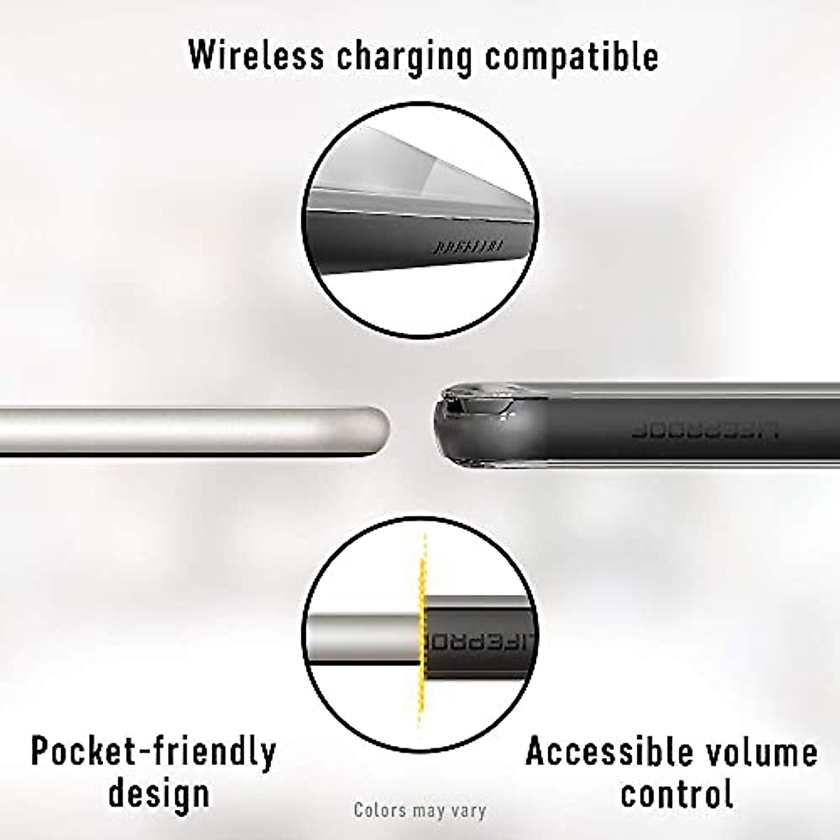 LifeProof NEXT SERIES Case for Galaxy S21 Ultra 5G (ONLY - DOES NOT FIT Non-Plus or Plus Sizes) - BLACK CRYSTAL (CLEAR/BLACK)