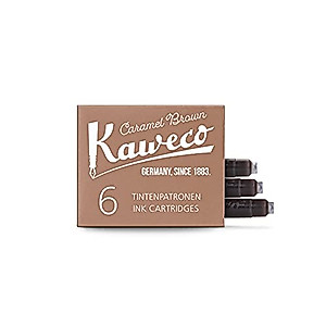 Kaweco Ink Cartridges 10000259 Pack of 6 Caramel Brown