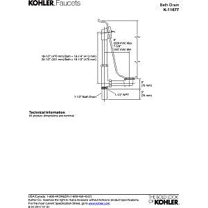 Swiftflo Drain F/Basic Bath/Wp