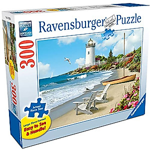 Ravensburger Sunlit Shores Jigsaw Puzzle - 300 Unique Pieces | Precision Fit | Anti-Glare Surface | Perfect for Adults and Kids | Eco-Friendly