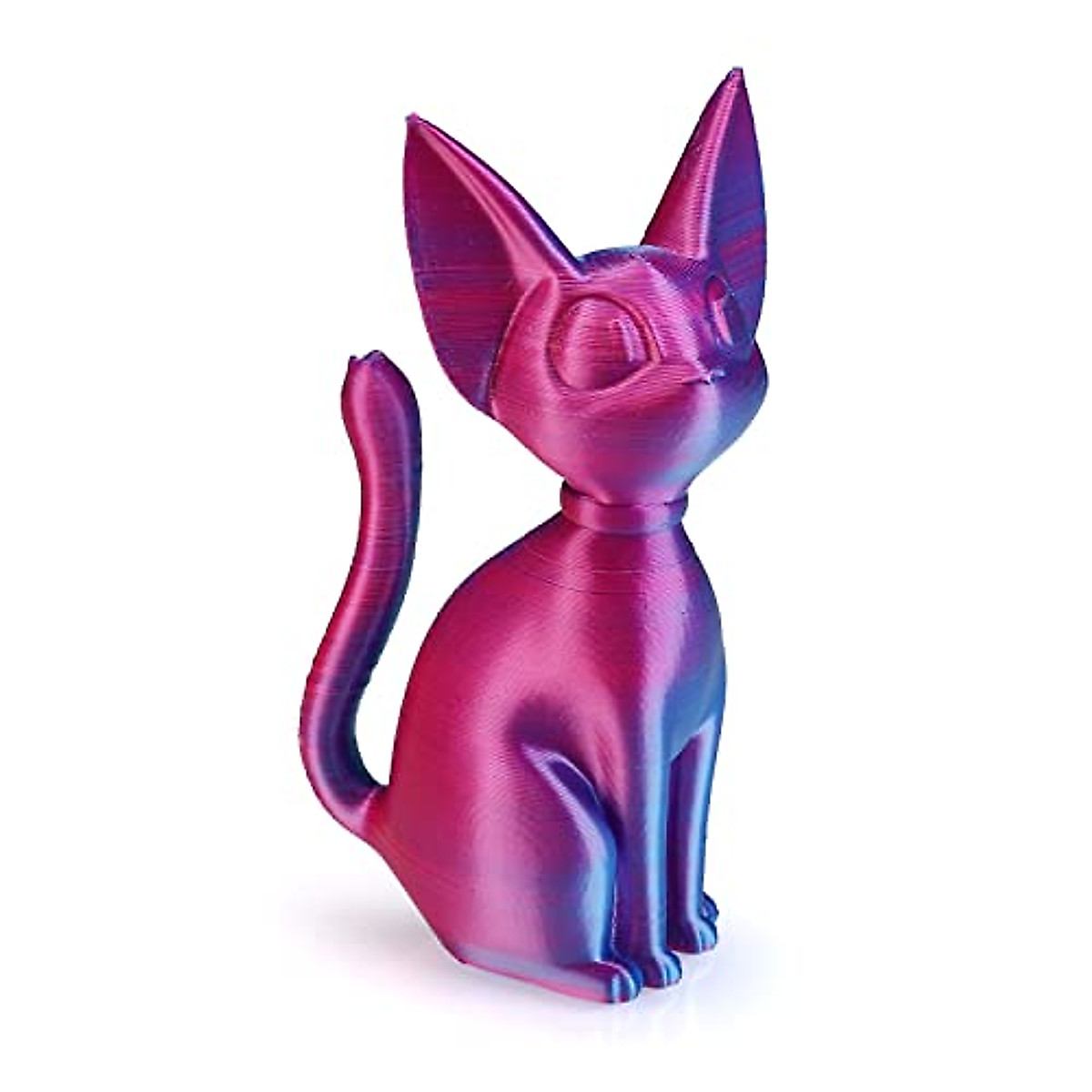 Tumbler PLA 3D Printer Filament, 1.75mm Dimensional Accuracy +/- 0.03mm 2.2lbs, Silk Magic Color Blue Rosered