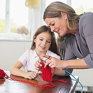 18 Pairs Bamboo Knitting Needles Set, Vancens Circular Wooden Knitting Needles with Colorful Plastic Tube, Small Tools for Weave are Included, 18 Sizes: 2mm - 10mm, 31.5" Length