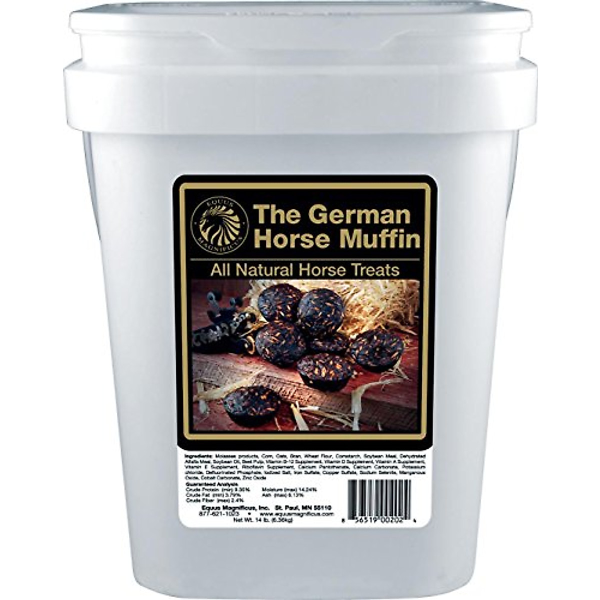 DPD The German Horse Muffin All Natural Horse Treats - 14 Pound Bucket