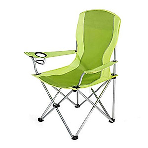 CZDYUF Outdoor Rocker Portable Folding Low Rocking ChairCamping Chair Heavy Duty Lumbar Back Support Oversized Quad Arm Chair Padded Folding Deluxe (Color : Gray)