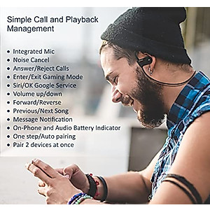 AVAZI Bluetooth 5.1 Wireless Earbuds, Sport IPX7 Waterproof Earphones, Richer Bass HiFi Stereo in-Ear Earphones, Gaming Mode, 12 hrs, Running Bluetooth Headphones W/CVC6.0 Noise Cancelling Mic