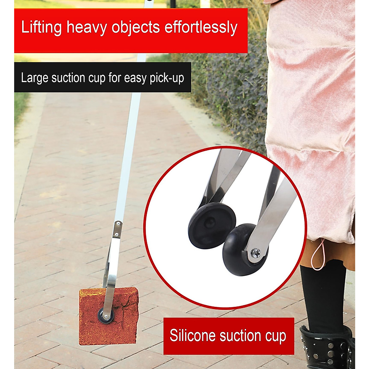 JBNCRYGD Reacher Grabber Tool, Trash Picker Grabber, Trash Gripper, Garden Nabber, Litter Picker, Extended Grabber,1 Piece