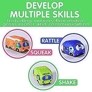 Soft Car Toy Set with Play Mat for 1 Year Old Baby,Toddlers,Boys and Girls ( 9 Vehicle and a Play mat/Storage Bag) | Baby Toys 12-18 Months| Toys for 1 Year Old boy