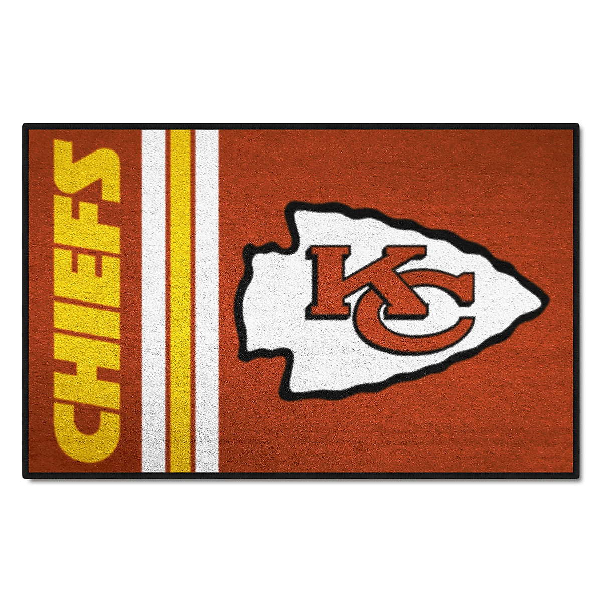 FANMATS 8225 Kansas City Chiefs Starter Mat Accent Rug - 19in. x 30in. | Sports Fan Home Decor Rug and Tailgating Mat Uniform Design