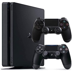 ATAZUA Playstation 4 Slim 1TB Console Bundle with Extra DualShock 4 Wireless Controller Jet Black, TWE HDMI Cable