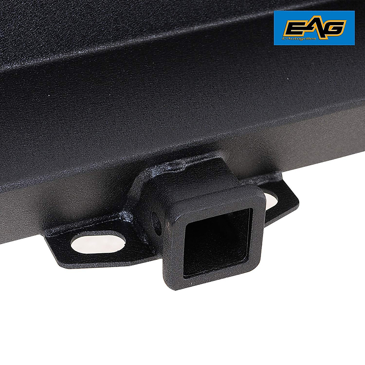 EAG Rear Bumper with Tire Carrier Linkage 2" Hitch Receiver Offroad Fit for 2007-2018 Wrangler JK
