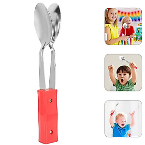 5pcs Spoon Castanets Funny Percussion Toy Kid Performance Instrument Music Education Toys Percussion Playthings Musical Instrument Musical Education Toy Music Toy Kid Musical Spoon