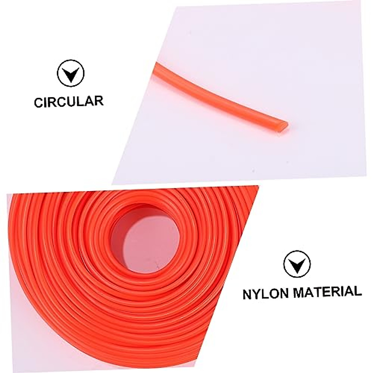 2pcs Trimmer Square Tool Nylon Rope Mower Trimmer Nylon Trimmer Spool Fence line Mower Cords Mower Trimmer Line Nylon Simple Mower Parts Brush Cutter Electric Wire to Rotate