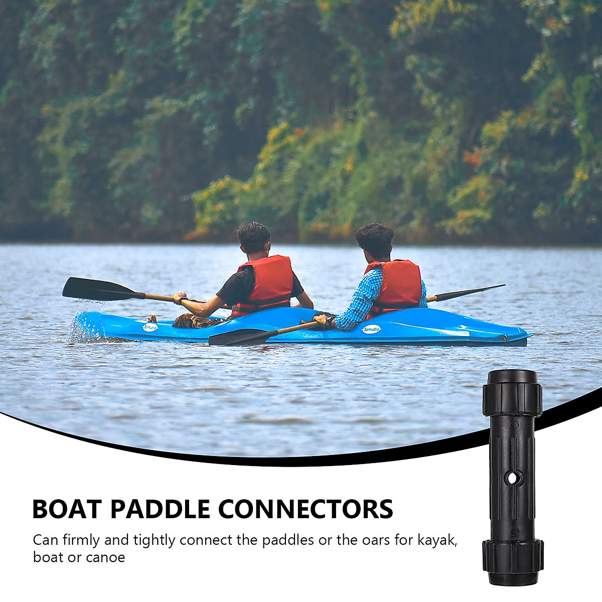 BESPORTBLE 2pcs Paddle Connector Screw Joint Tool Kayak Paddle Joint Paddles Joint Boat Plastic Paddles Joint Boat Paddle Connection Pipe Paddle Joint Connector Paddle Joints