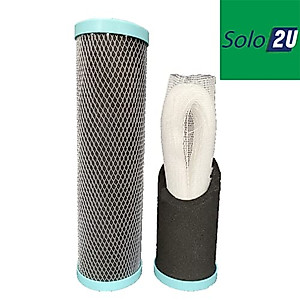 Envig Solo Clear 1P Under Sink Water Filter, Direct Connect, Premium Sintered Coconut Shell Activated Carbon, Standard Filter Housing