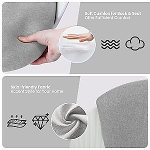 HYLONE Kids Desk Chair Set of 2, Cute Study Chair for Boys Girls Height Adjustable, Swivel Computer Task Student Chairs for Growing Teen, Office Chair for Home/School/Office, Grey