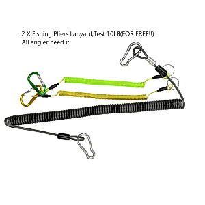 10ft-150LB Retractable Fishing Coiled Lanyard Stainless Steel Inside Heavy Duty Fishing Safety Rope Rod Leash Extension Cord Tether for Deep Sea Fishing Tools Rod Kayak Paddles