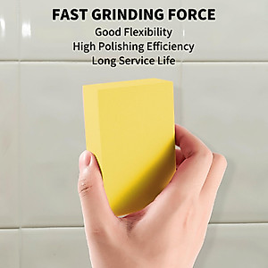 XKDOUS 3PCS Diamond Hand Polishing Pads,Diamond Sanding Pads 60/200/400 Grit Sanding Block Foam Backing for Tile Glass Stone Marble Granite Ceramics Metal Wet&Dry