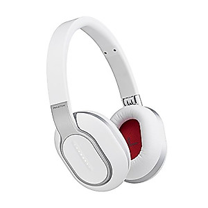 Phiaton Bluetooth Wireless BT 460 Qualcomm Touch Interface, Premium Headphones with Mic, Smart Play and Pause, White