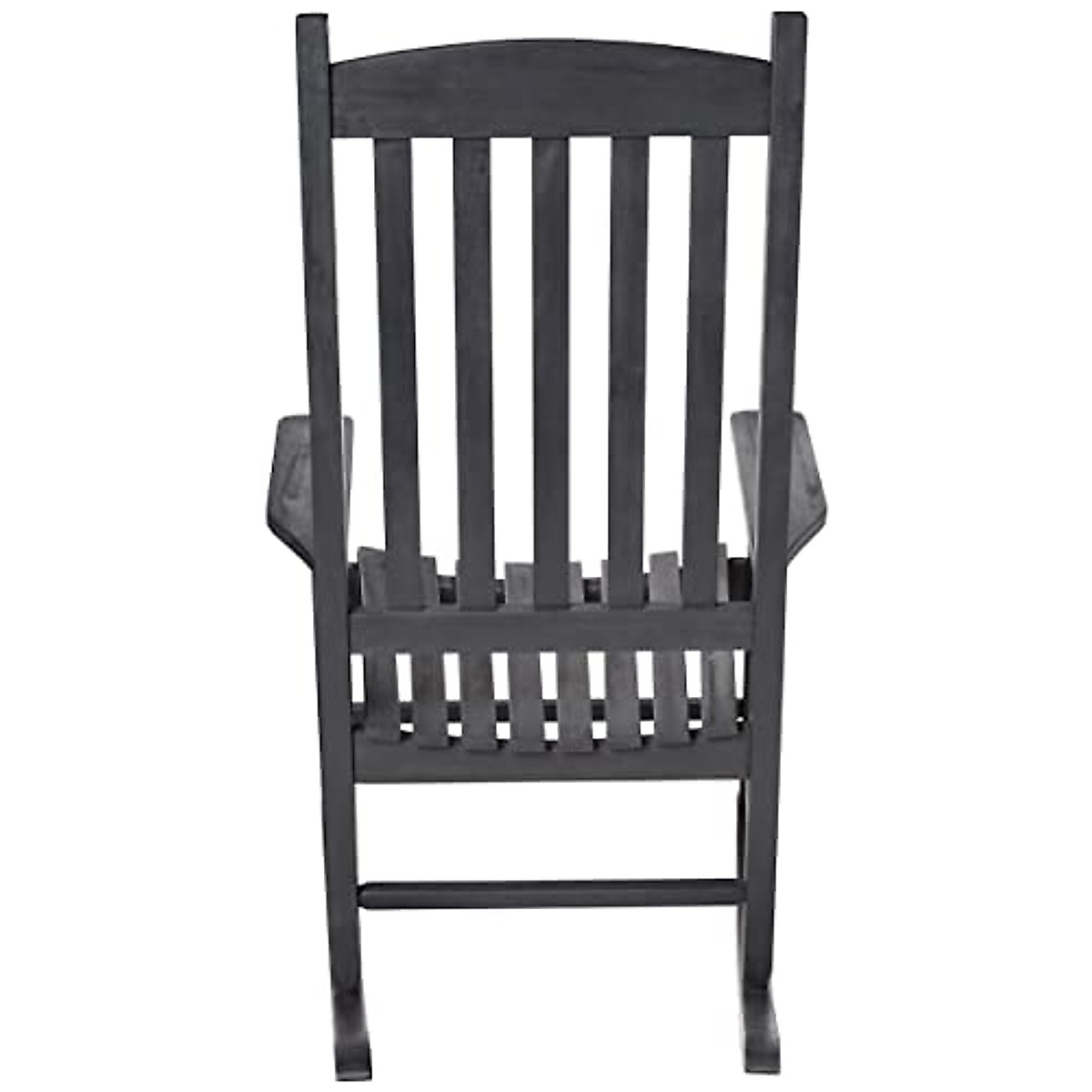 Amazon Aware FSC Certified Outdoor Porch Rocker Chair, Acacia Wood, Black