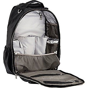 Itzy Ritzy Diaper Bag - Large Capacity Boss Backpack Diaper Bag Featuring Bottle Pockets, Changing Pad, Stroller Clips & Comfortable Straps, Coffee And Cream