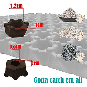 HTTMT- (23x17 inch) Pet Supplies Cats Litter & Housebreaking 58X43 Brown Cat litter Mat Double Layer Pad Trapper Folding Pad EVA Foam Rubber