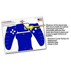 WraptorSkinz Skin Wrap compatible with Sony PS5 DualSense Controller Solids Collection Royal Blue (CONTROLLER NOT INCLUDED)
