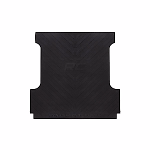 Rough Country Rubber Bed Mat for 2007-2018 Ram Truck | 5'5" Bed - RCM678,Black