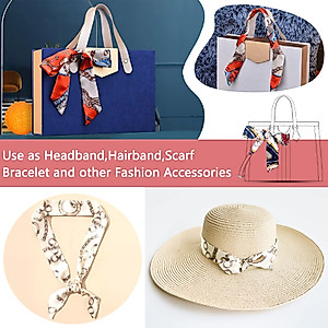 RainFlowwer Hairband Handbag Handle Ribbon, 12Pcs Neckerchief Package for Purse Decor, Hair Bracelet and Neck Accessory, Versatile Gift Set for Girls