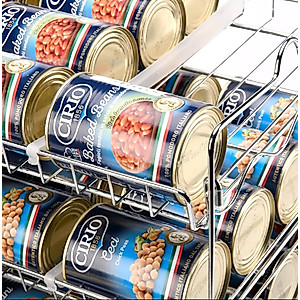 Innovatronic Stackable Can Rack Organizer, Chrome, Efficient and Versatile