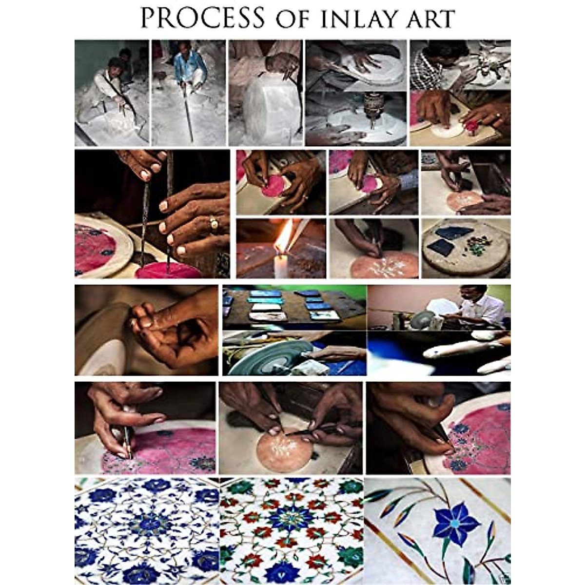 30 x 60 Inches Rectangle Shape Marble Dining Table Top White Quartz Stone Resin Art Bathroom Slab from Indian Cottage Art and Crafts