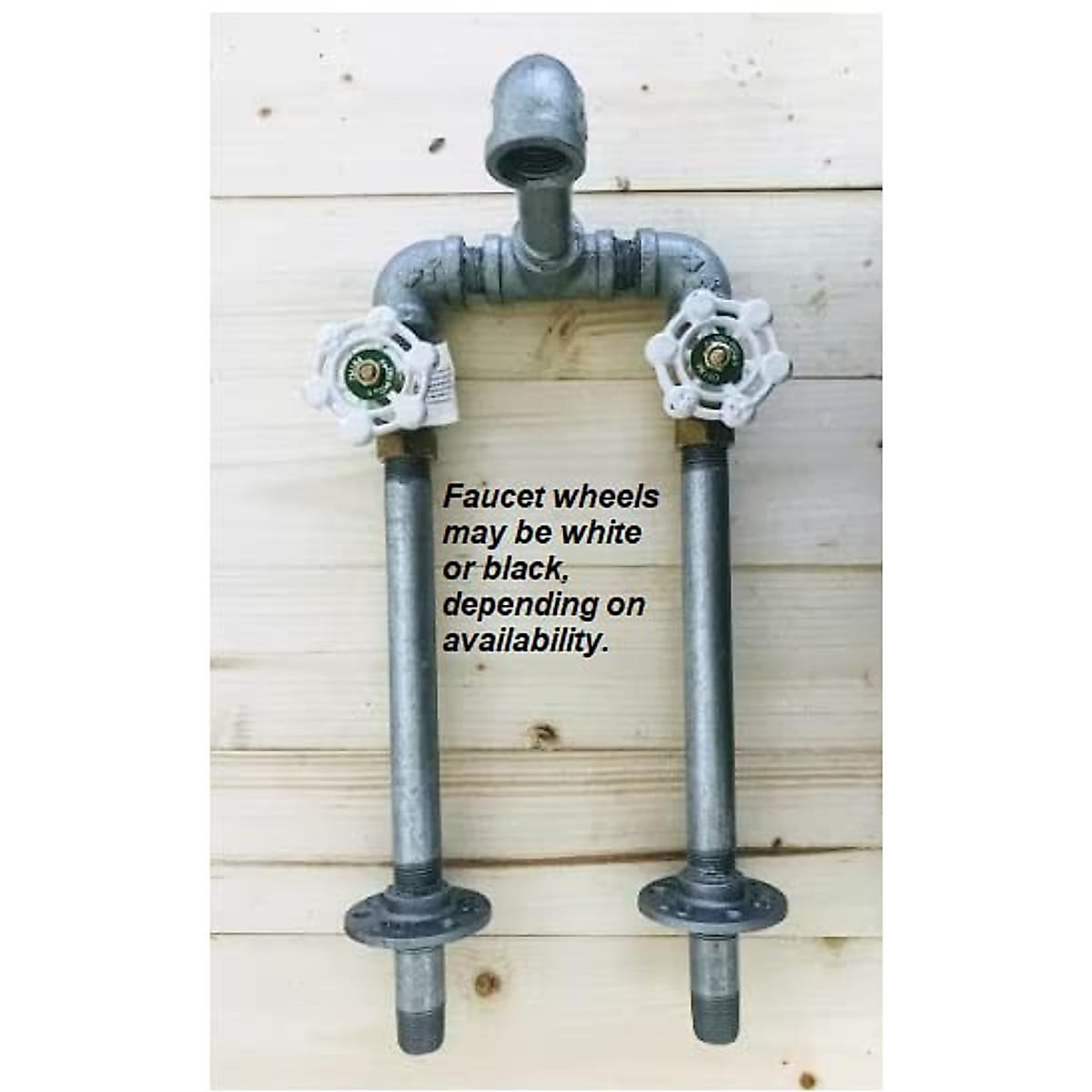 Rectangle Rustic Sink Galvanized Farmhouse Tub & (Pipe Faucet)