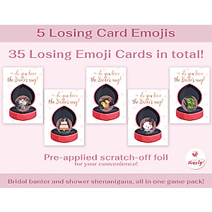 Party Hearty Bridal Shower Games 40 Raffle Cards, Do You Have The Bride’s Ring Funny Emoji Scratch Off Lottery Tickets, 5 Winners, Wedding Shower, Engagement or Bachelorette Party, Rose Gold Foil